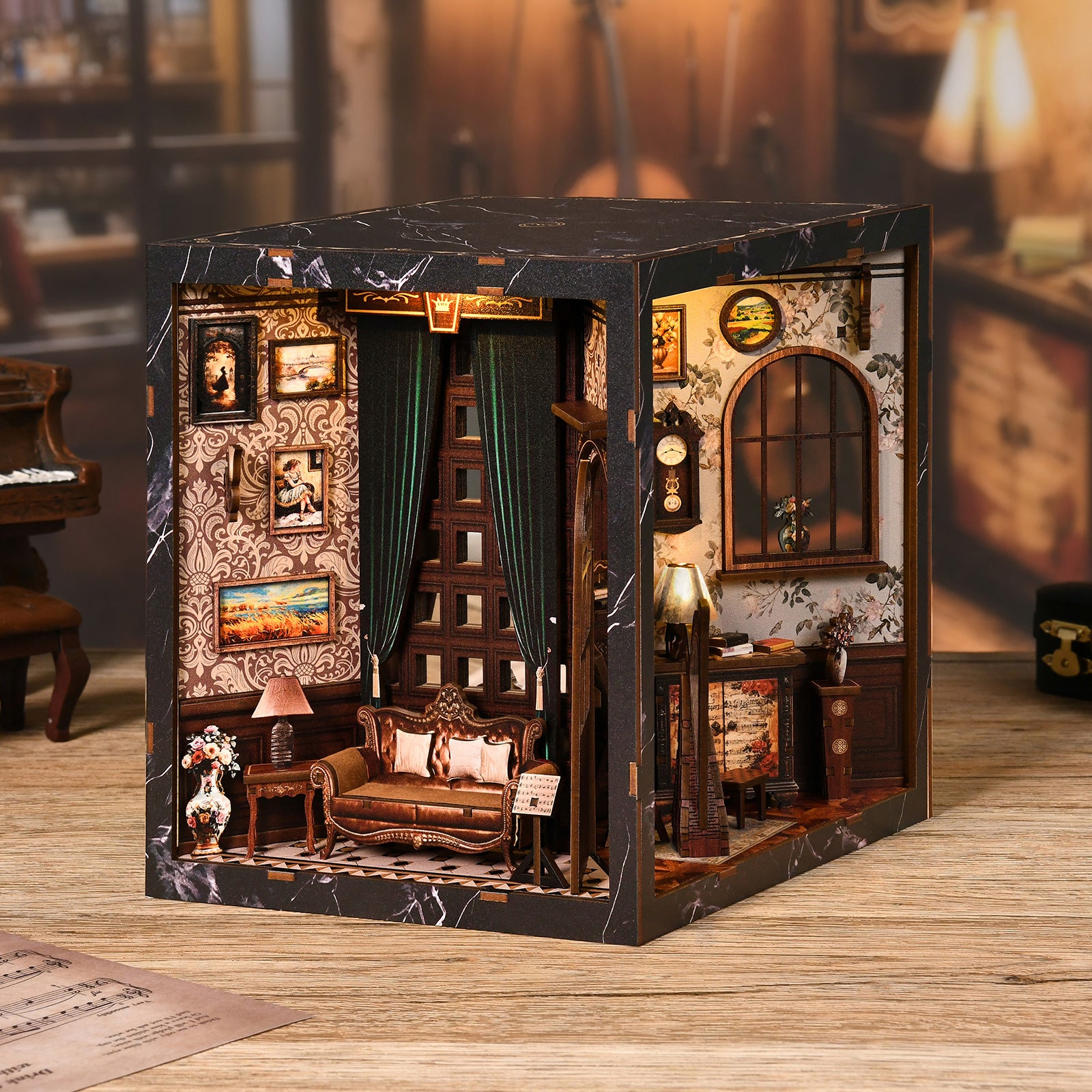 European Melody Musical Instrument Book Nook DIY Kit | CustomizedToy ...