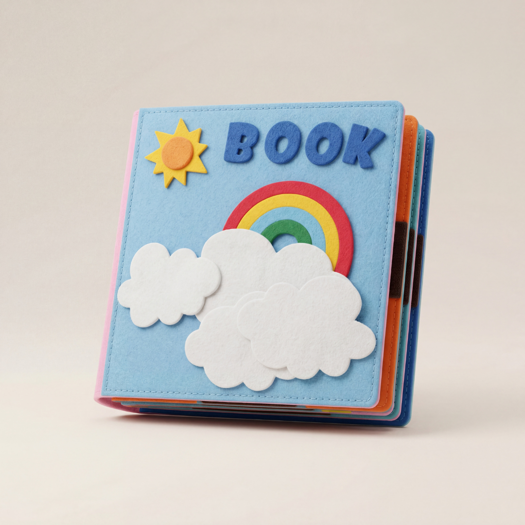 My First Quiet Learning Book Montessori Busy Book for Toddlers Soft Ac ...